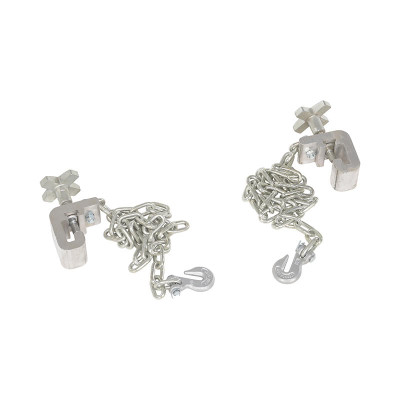 Curb Lifting Chains for Aluminum Dock Boards, 42in Length, Silver