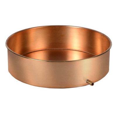 12in Sieve Pan with Drain, Brass | Aggregate Testing | CMTP