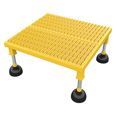 Grip Strut Worker Stand Low 26-1/4 x 24-3/16 x 8-3/4in, 500lb