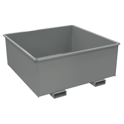 Rotating Box Hopper, 1-1/4 Cu Yd, 6,000 lb., Gray Semi Gloss