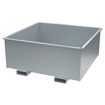 Steel Rotating HD Box Hopper, 1-1/4 Cu Yd, 6,000 lb., Silver ...