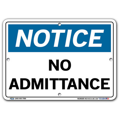 Sign-Notice-01 10.5X7.5 Alum Comp .130