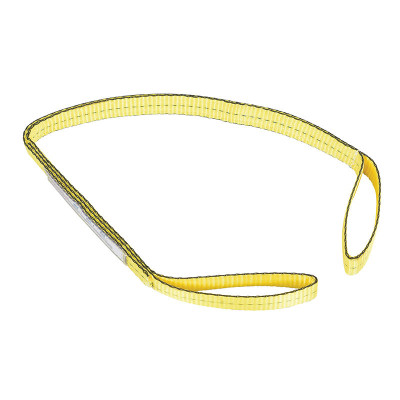 Polyester Lifting Web Sling, 1in x 4 Ft., Yellow