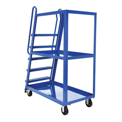 High Frame Cart, Rubber On Casters 56-1/8 x 21-7/8 x 75-1/16in