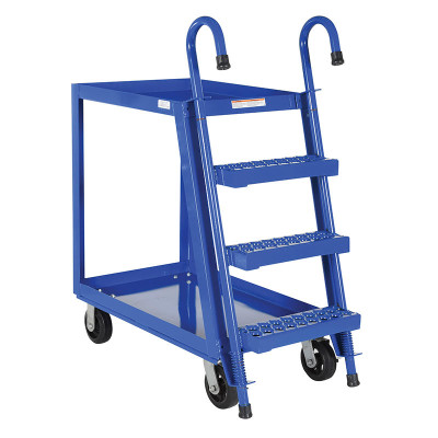 Stock Picker 2 Shelf, Rubber On Casters 39-3/4 x 21-7/8 x 50-1/8in | CMTP