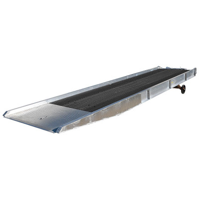 Aluminum/Steel Yard Ramp Grating, 86 x 30 Ft., 20,000 lb., Silver