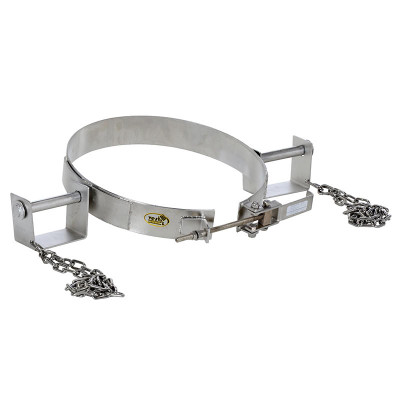 304 Tilting Drum Ring, 30 Gallon Drum 1,200 lb., Silver | Certified MTP