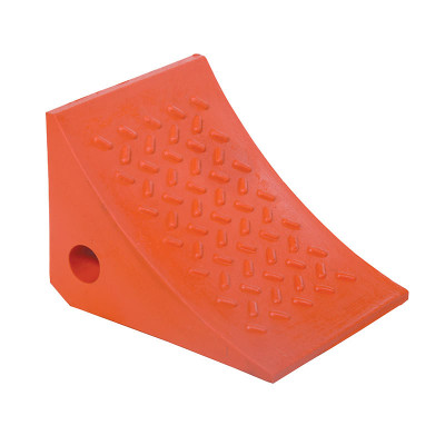 Urethane Mini Wheel Chock, 8 x 7 x 6in 15 Ton Capacity, Orange ...