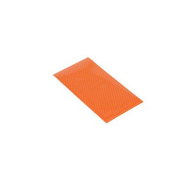 Glass Beads/Aluminum Reflective Sheeting 3in x 6in, Orange | CMTP