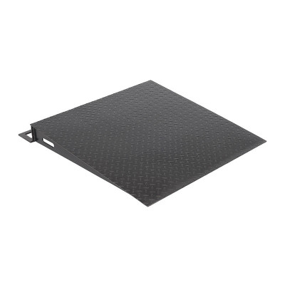 Steel Floor Scale Approach Ramp, 36in x 36in, 2,000 lb., Black