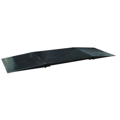 Steel Floor Scale Approach Ramp, 36in x 96in, 20,000 lb., Black | CMTP