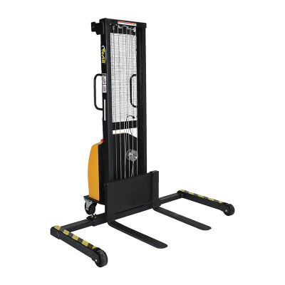 Stacker with Adjustable Winch, 770 lb., Black / Yellow | CMTP