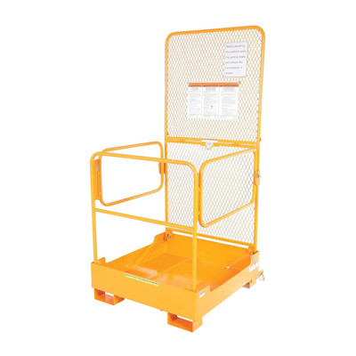 Steel Fold Down Steel Work Platform, 37in x 37in 600 lb., Yellow ...