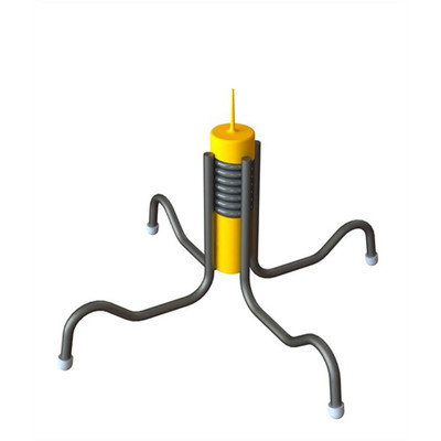 Brace Anchor, 3/4in Insert, 10-3/4in Slab, 0.262in Wire