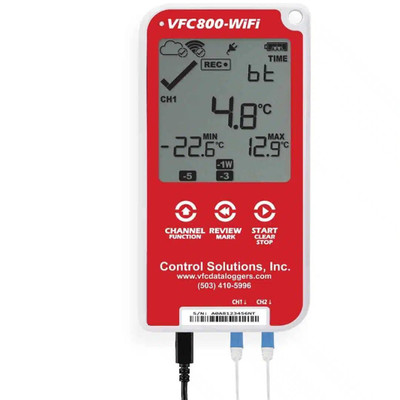 VFC WiFi Sensor Cloud: DataLogger with Smart Probe, NIST