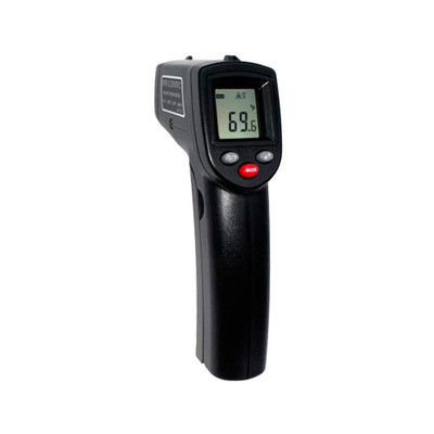 Basic Infrared Thermometer 12:1, 986F Max Temp, User Calibrateable