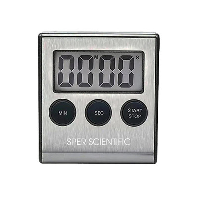 Digital Lab Timer | Stainless Steel | NIST Traceable | Laboratories | CMTP