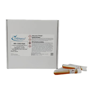 High Range Plus COD Vials | Mercury-Free | 0-15,000ppm | Certified MTP