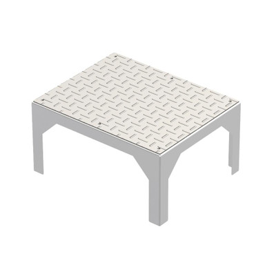 ST-105G Lab Step Stool | Durable Powder-Coated Steel Step | Certified MTP
