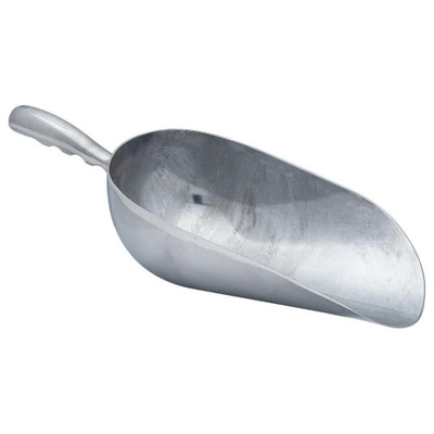 Aluminum Round Bottom Sample Scoop, 85oz | Lab Scoops