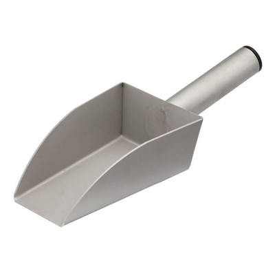 Stainless Steel Flat Bottom Sample Scoop, 12oz | Lab Scoops