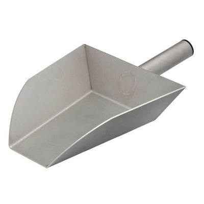 Stainless Steel Flat Bottom Sample Scoop, 24oz | Lab Scoops | CMTP