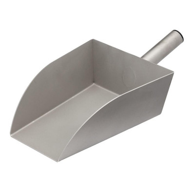 Stainless Steel Flat Bottom Sample Scoop, 45oz | Lab Scoops | CMTP