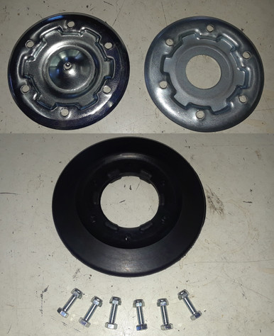Bogie wheel kit with flanges and nuts/bolts - Gooseland