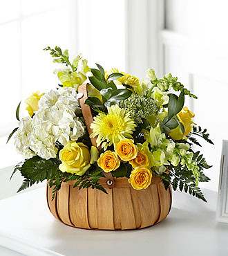 Rustic Remembrance Basket - Oak Farms - Flower Outlet Inc