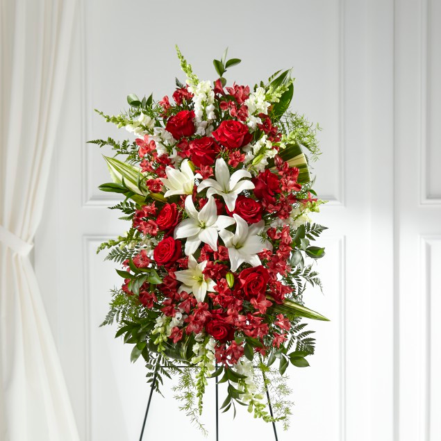 Everlasting Memory Standing Spray - Oak Farms - Flower Outlet Inc