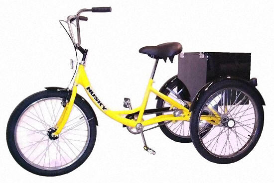 Husky Bicycles T-124c Industrial Tricycle with Rear Cabinet – Durable ...