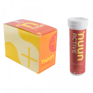 Nuun Electrolyte Active Drink Tabs Box of 8 Tubes, Citrus Fruit - True ...