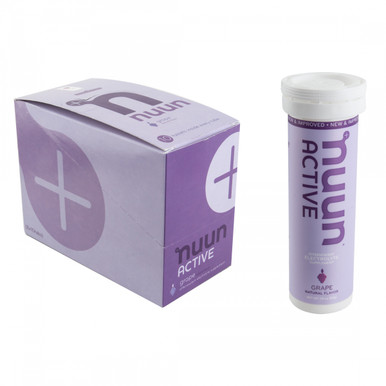 Nuun Electrolyte Active Drink Tabs Box of 8 Tubes, Grape - True Bicycles