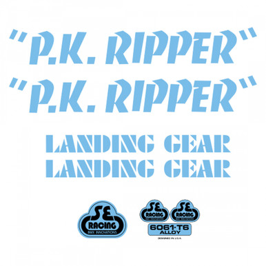 SE Bikes PK Ripper Decal Set Blue PK Ripper - True Bicycles