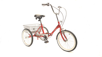 True Bicycles Fold and Go 3-Speed Folding Adult Tricycle | Lightweight ...