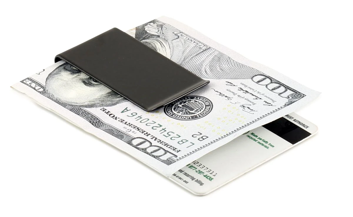RFID Aluminum Wallet & Money Clip with Expandable Credit Card Holder