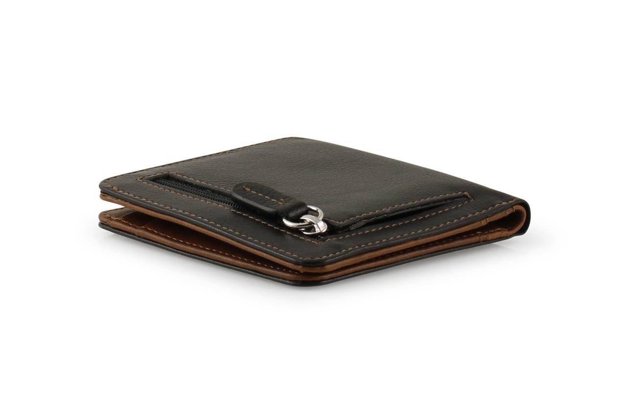 RFID Bifold Wallet with Double Sided Flaps