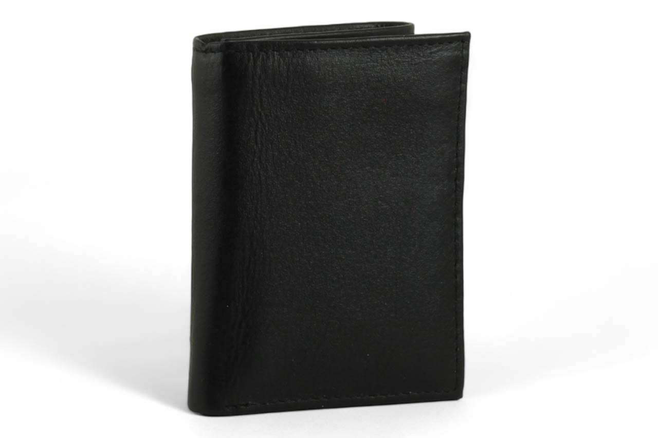 RFID Mens Trifold Wallet with Extra Flap