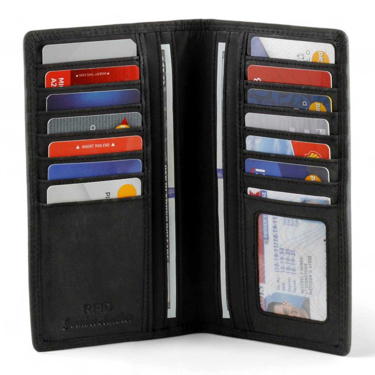 Mens Checkbook Wallets | Covers | Leather | Eel Skin | Combo