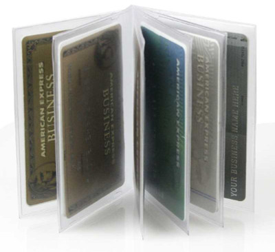 Wallet Inserts - Plastic Credit Cards Holders Windows