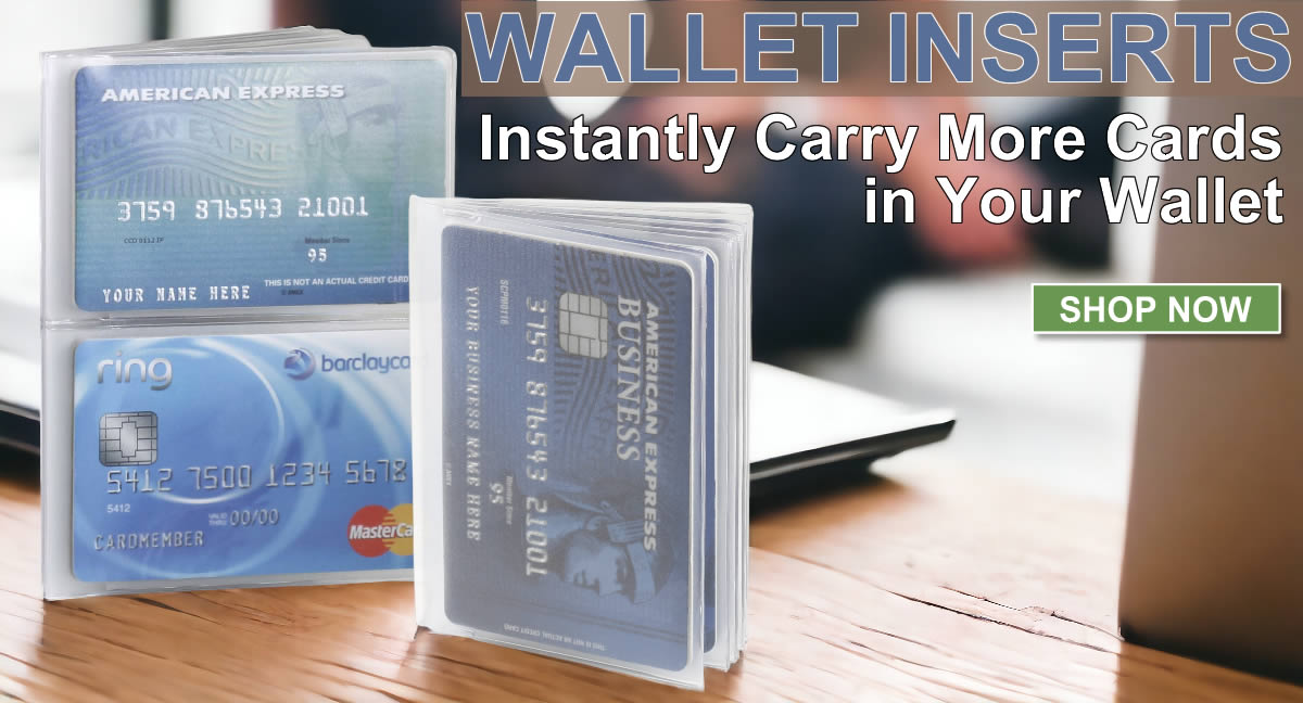 WalletGear mens wallets, wallet inserts, credit card holders