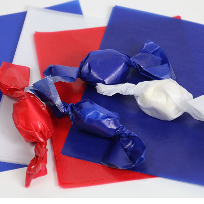Blue Candy Wrappers 1lb Package