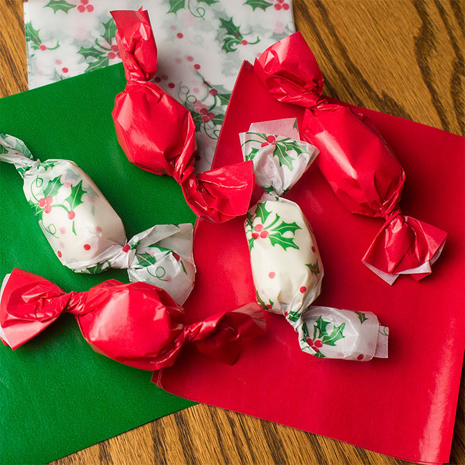 Red Caramel Wrappers, 100 Sheets