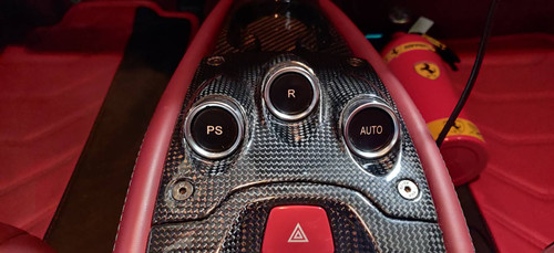Ferrari F1 Gear button available in carbon fiber Black , Red, Tri color