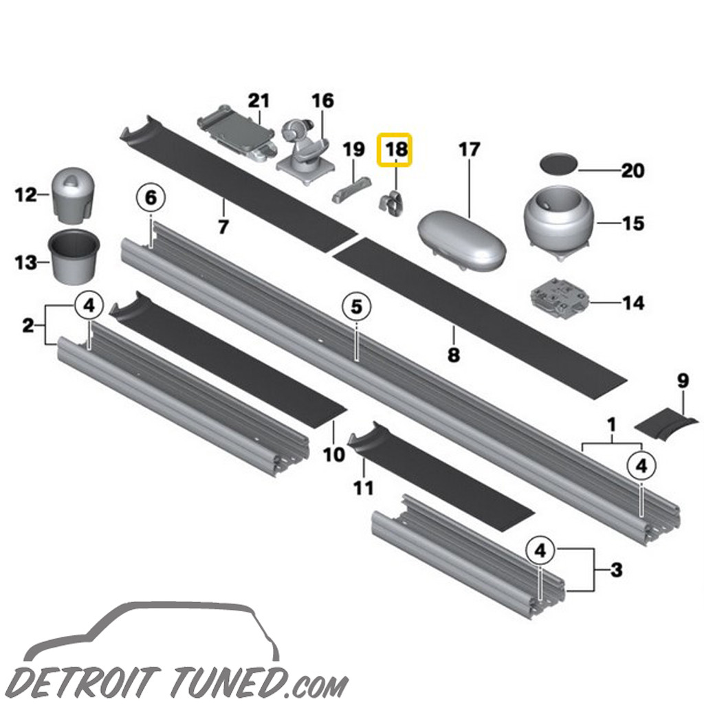 MINI Center Console Hooks R60/R61