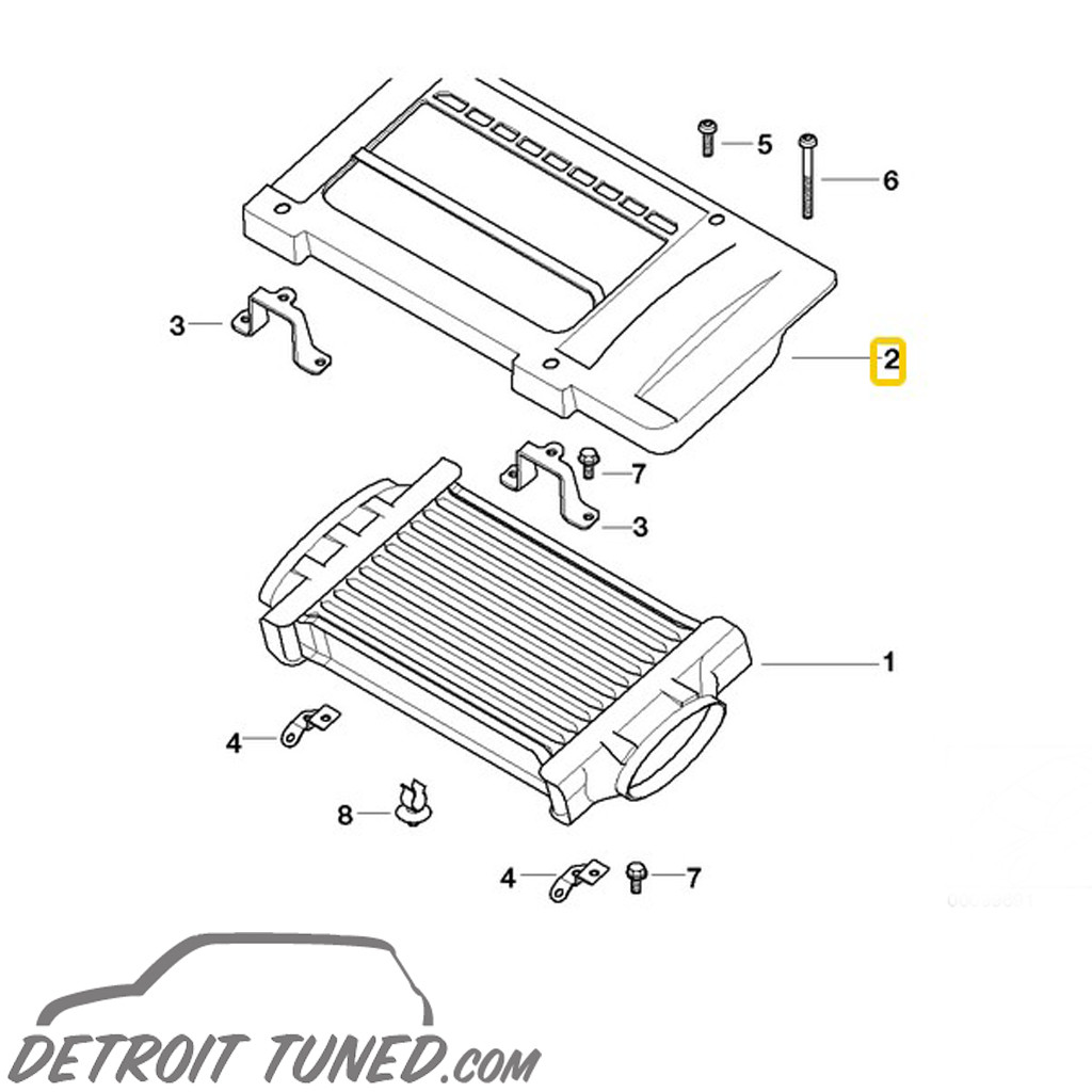 USED R52/R53 Intercooler Sealing Cover