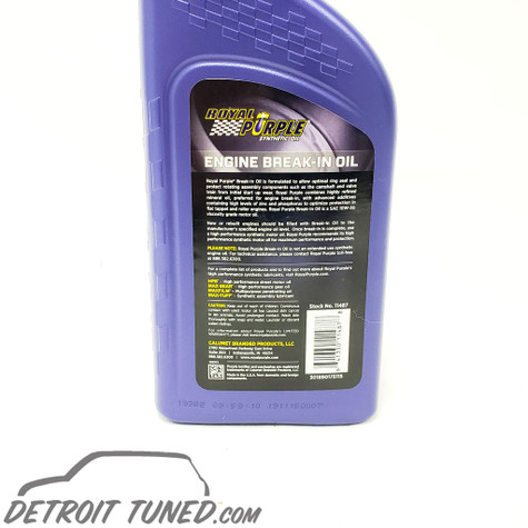 Royal Purple Break-In Oil