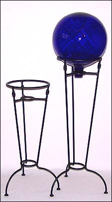 Traditional Gazing Ball Stand - Iron Elegance