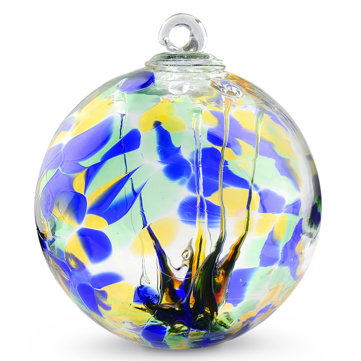 Witch Ball Blue, Green & Gold - Iron Elegance
