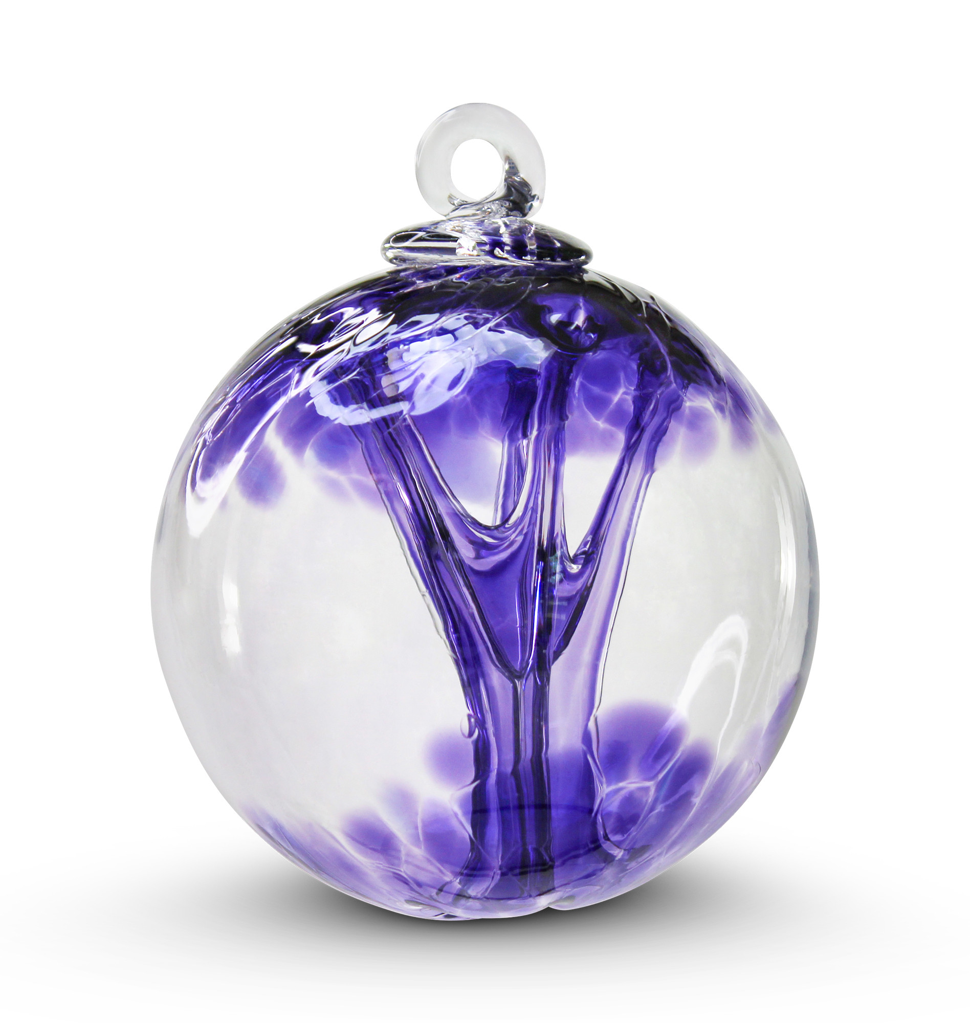 Spirit Tree Witch Ball (Hyacinth) 4 inch - Iron Elegance